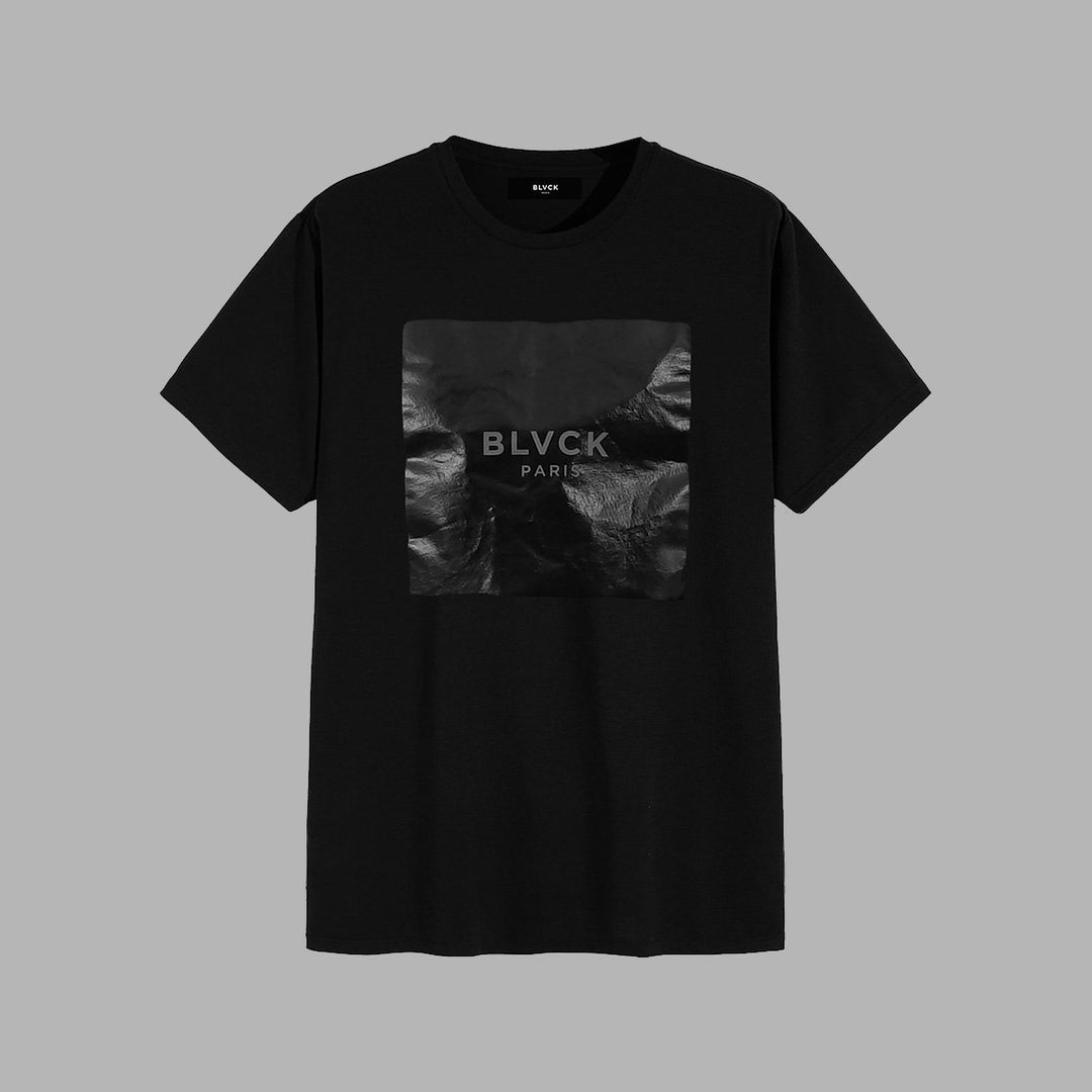 BLVCK 方形膠印LOGO TEE – Blvck Paris Taiwan